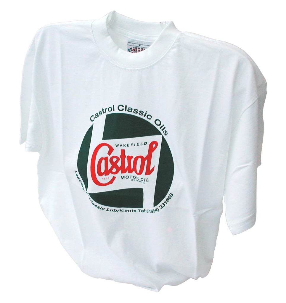 Castrol Classic White Cotton T-Shirt | Lawless Classic Oils