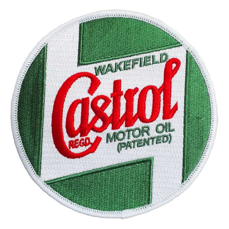 Castrol Classic Logo Embroidered Cloth Badge Lawless Classic Oils