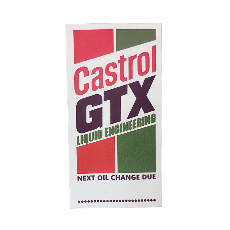 "A" Frame Service Stickers GTX (10 per pack) | Lawless Classic Oils